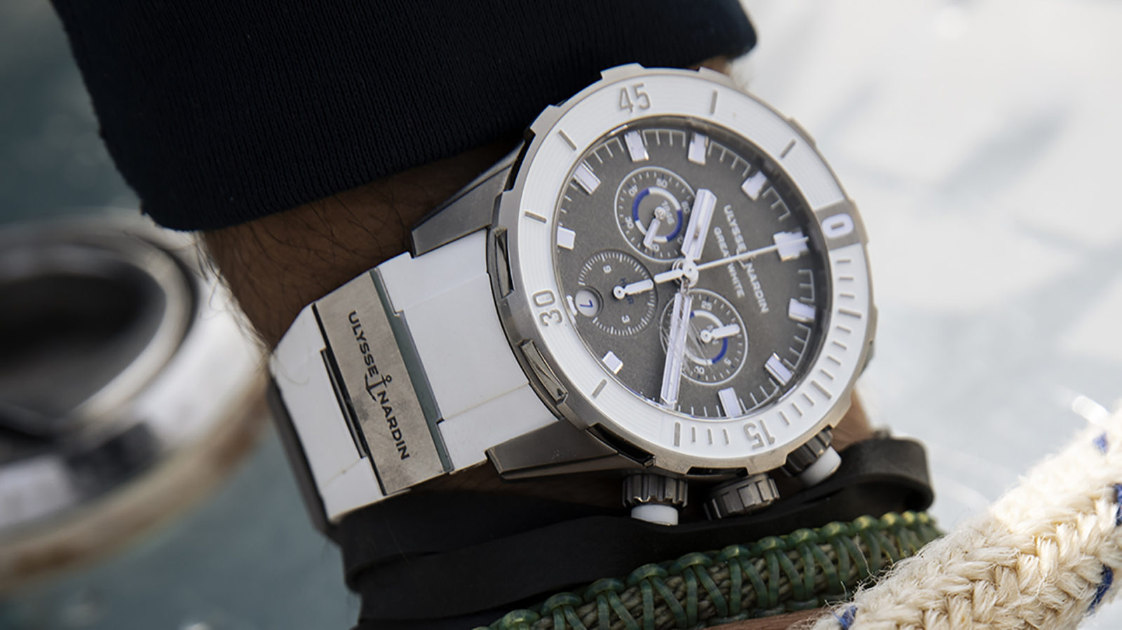 ユリス・ナルダン【ULYSSE NARDIN】 NEW DIVER CHRONOGRAPH GREAT WHITE [1503-170LE ...